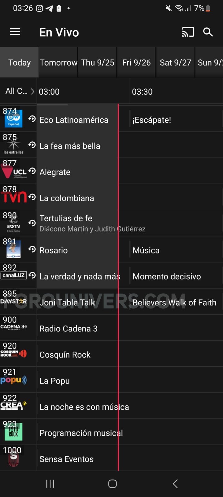 Sensa TV y APP | Bariloche | Grilla de Canales | 2025 - Grillas de ...